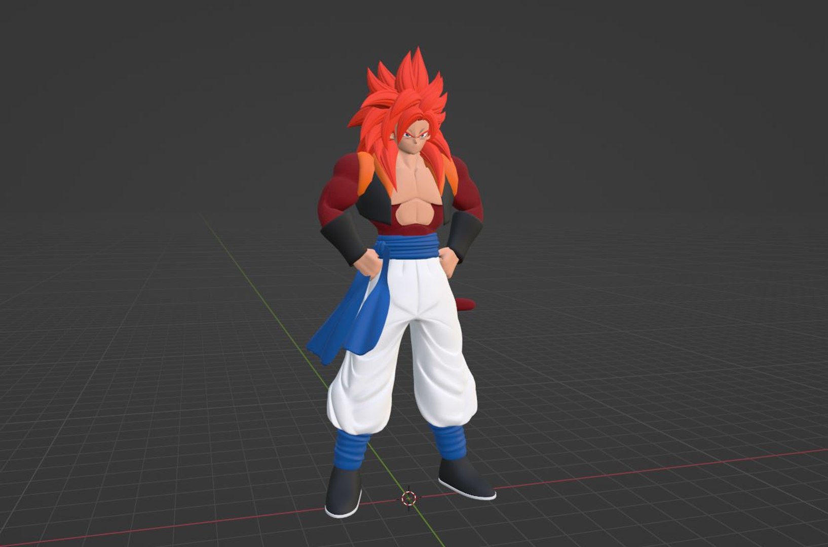 Gogeta Super Saiyan 4 - Dragonball GT 3D Model - TurboSquid 2277537