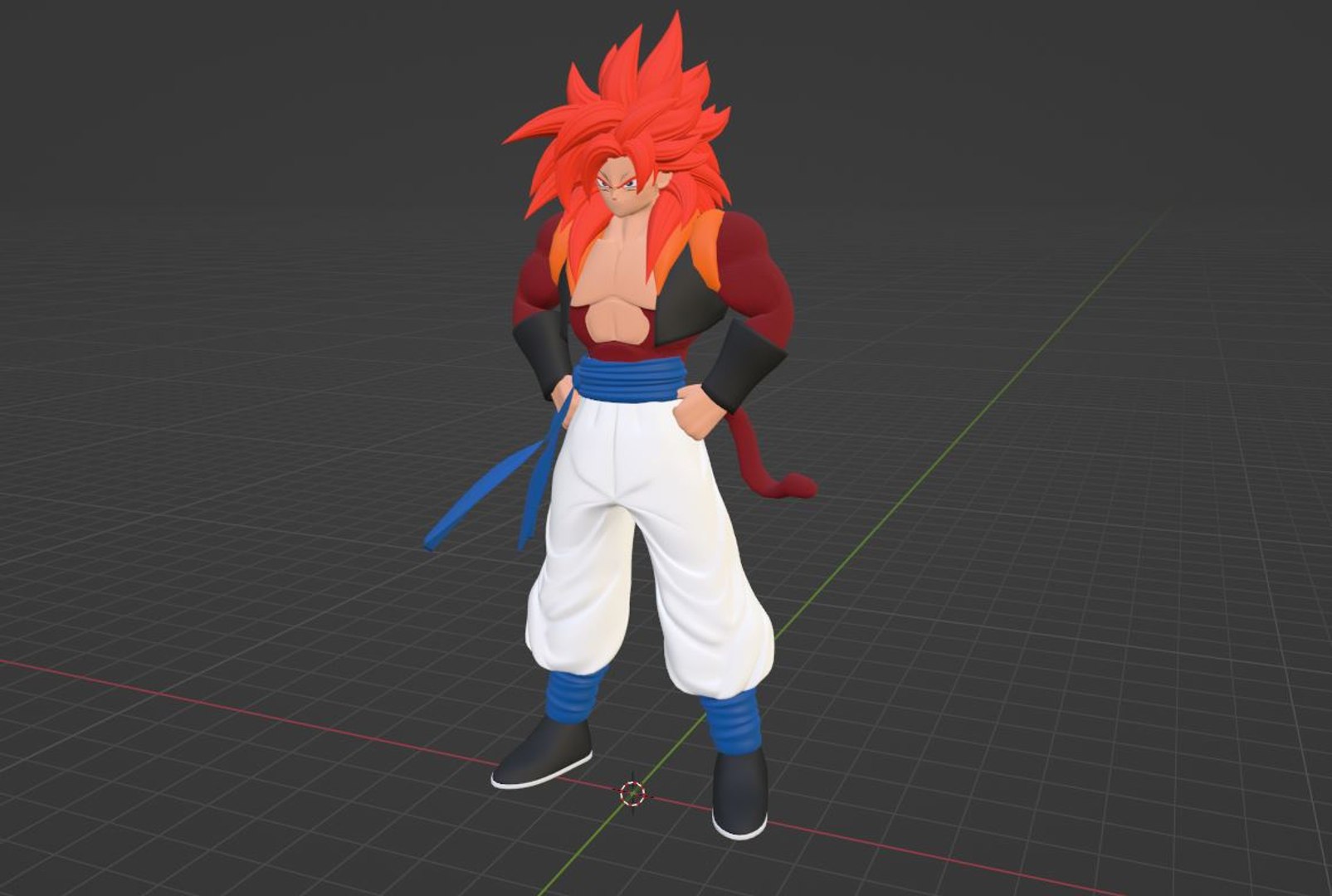 Gogeta Super Saiyan 4 - Dragonball GT 3D Model - TurboSquid 2277537