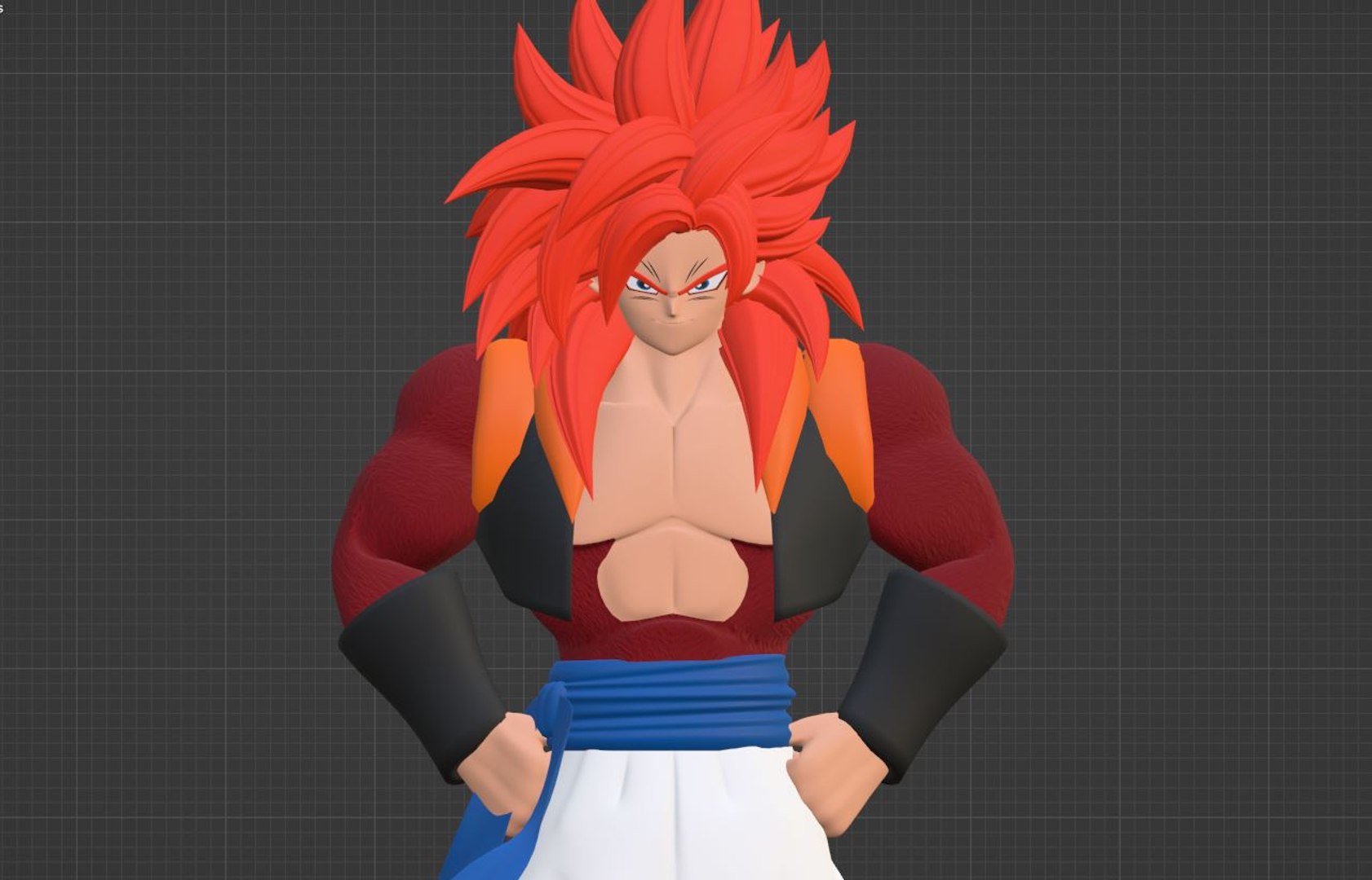 Gogeta Super Saiyan 4 - Dragonball GT 3D Model - TurboSquid 2277537