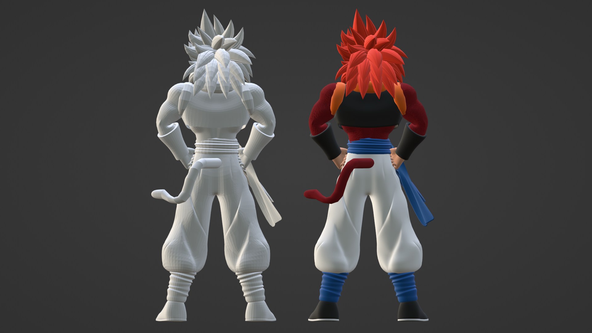 Gogeta Super Saiyan 4 - Dragonball GT 3D Model - TurboSquid 2277537