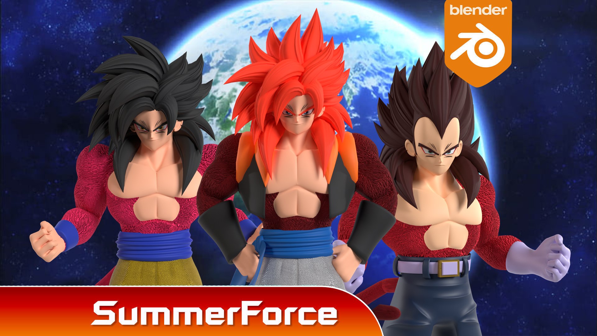 Gogeta Super Saiyan 4 - Dragonball GT 3D Model - TurboSquid 2277537