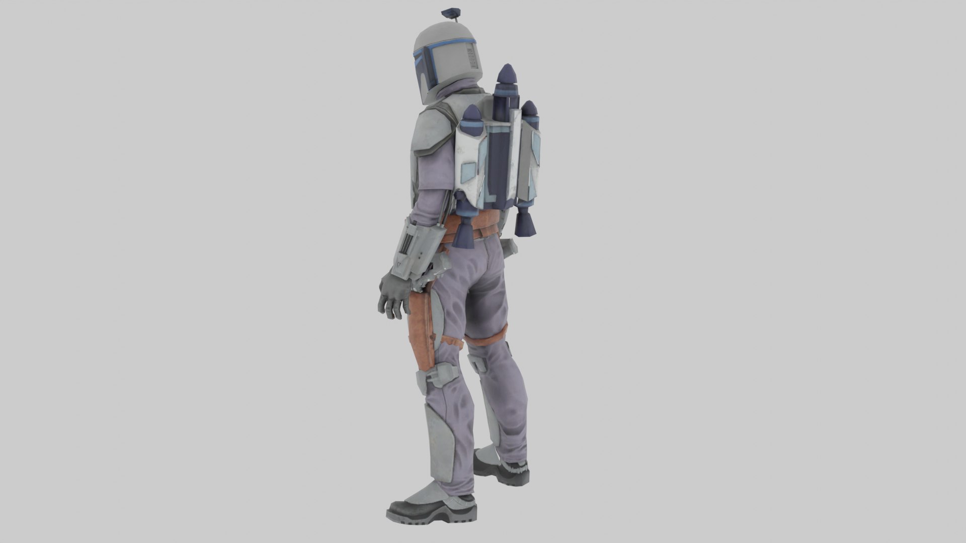 3D Star Wars Jango Fett Simple Rigged - TurboSquid 1894454
