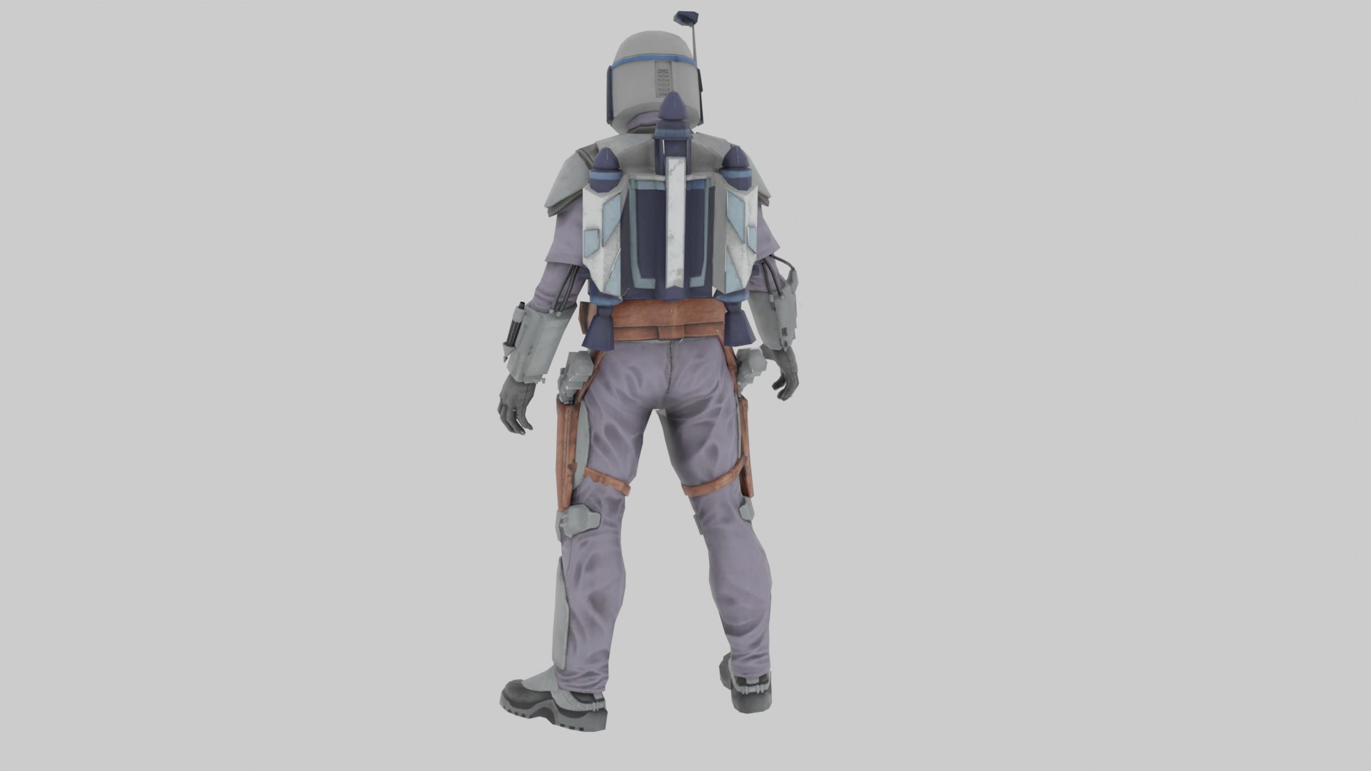3D Star Wars Jango Fett Simple Rigged - TurboSquid 1894454