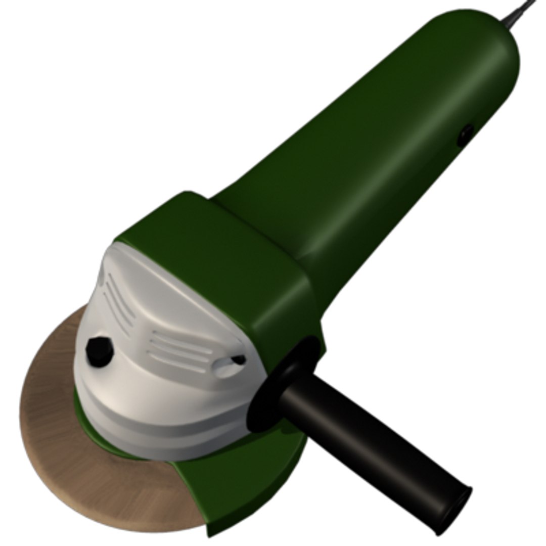 3d Angle Grinder Model