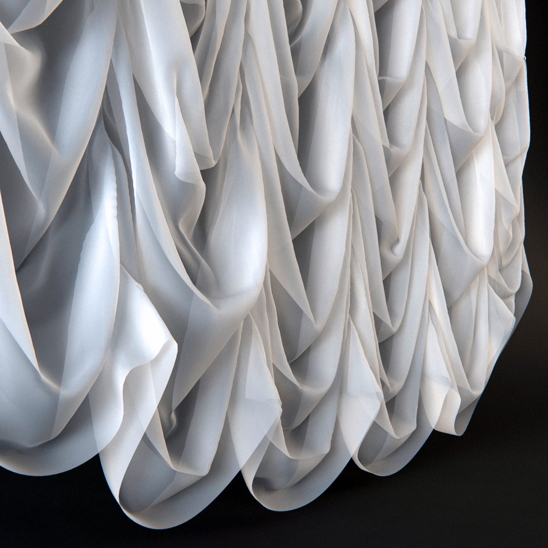 Tulle French Style 3d Model