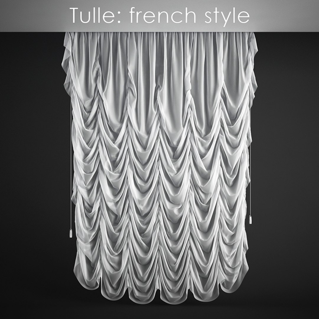 Tulle French Style 3d Model