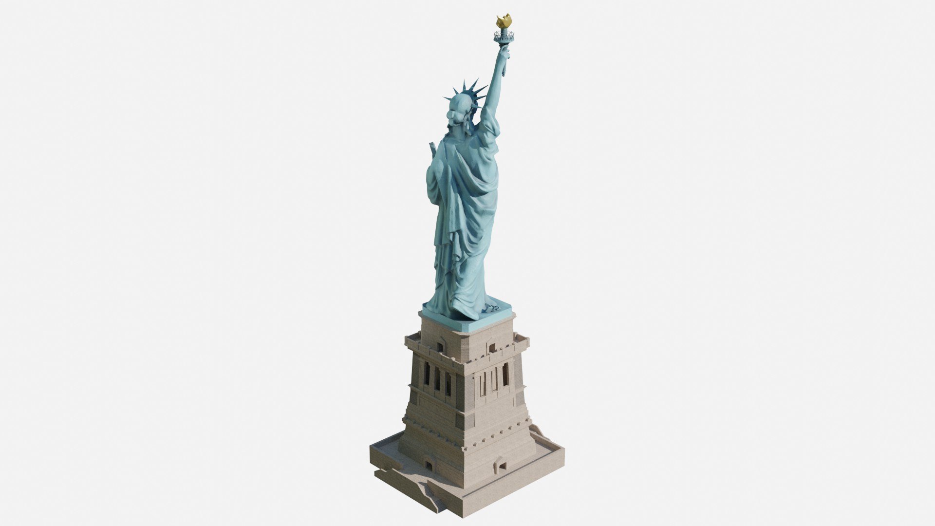 3D Statue Of Liberty Model - TurboSquid 1987301