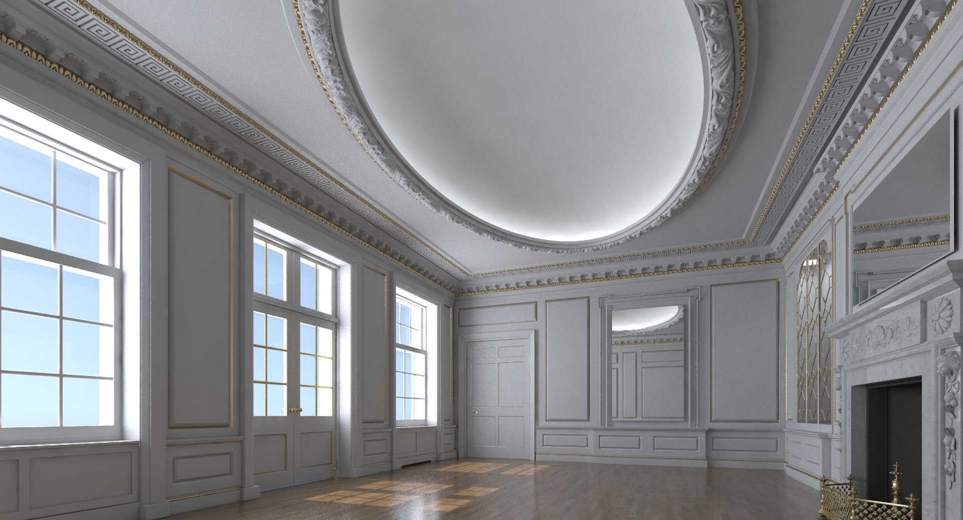 3D Classic Interior Room - TurboSquid 1387029