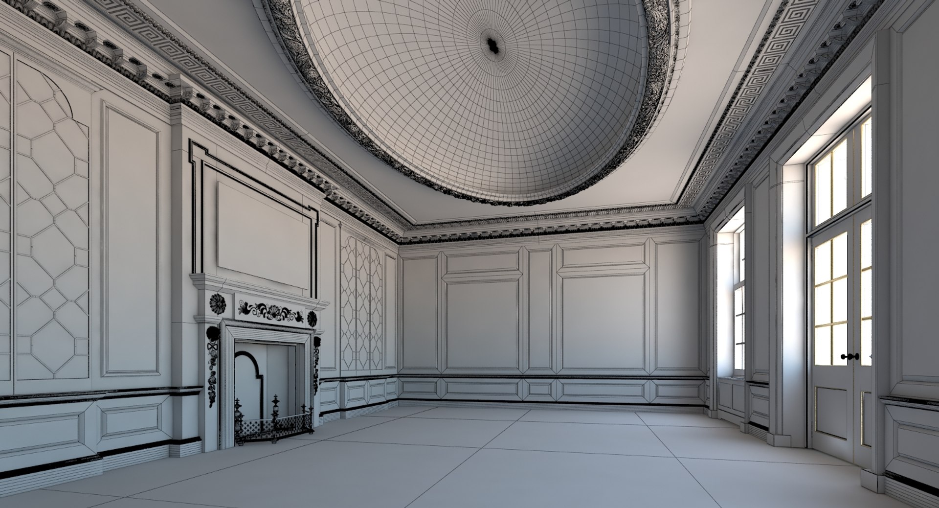 3D Classic Interior Room - TurboSquid 1387029