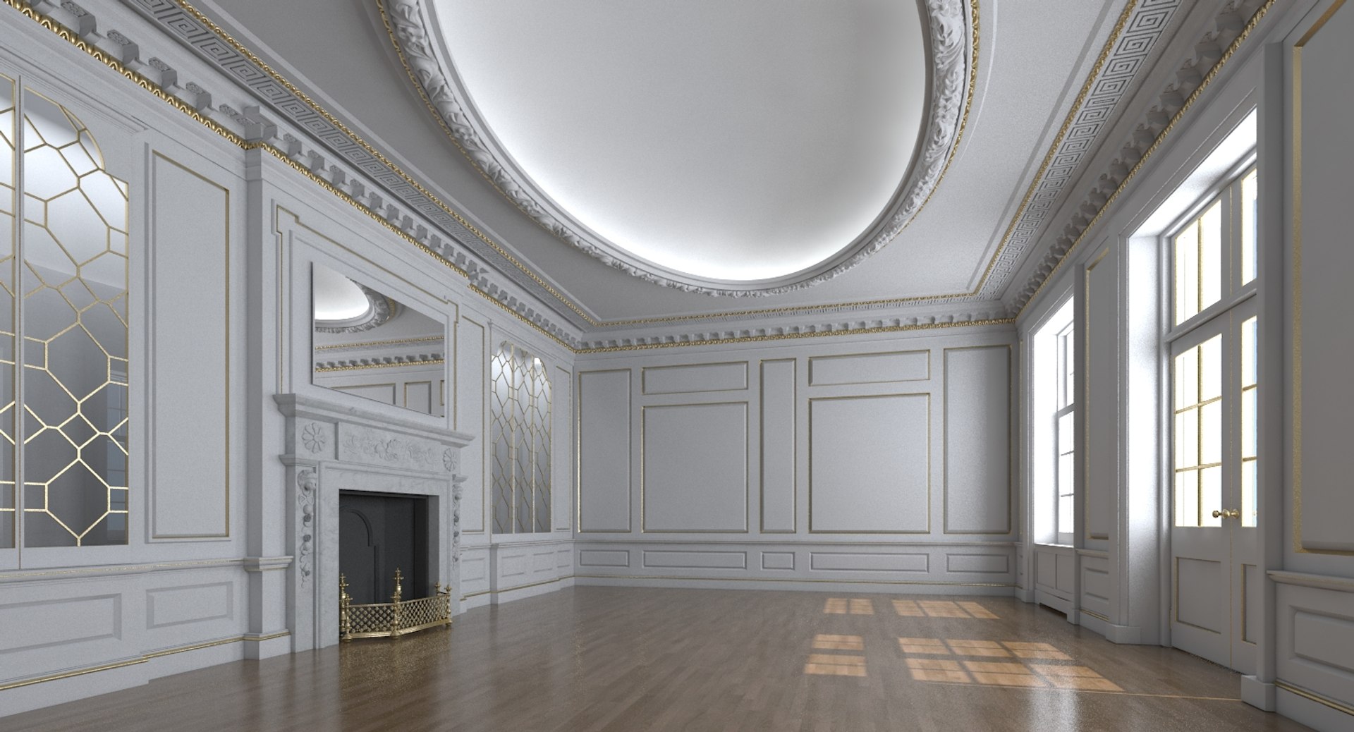 3D Classic Interior Room - TurboSquid 1387029