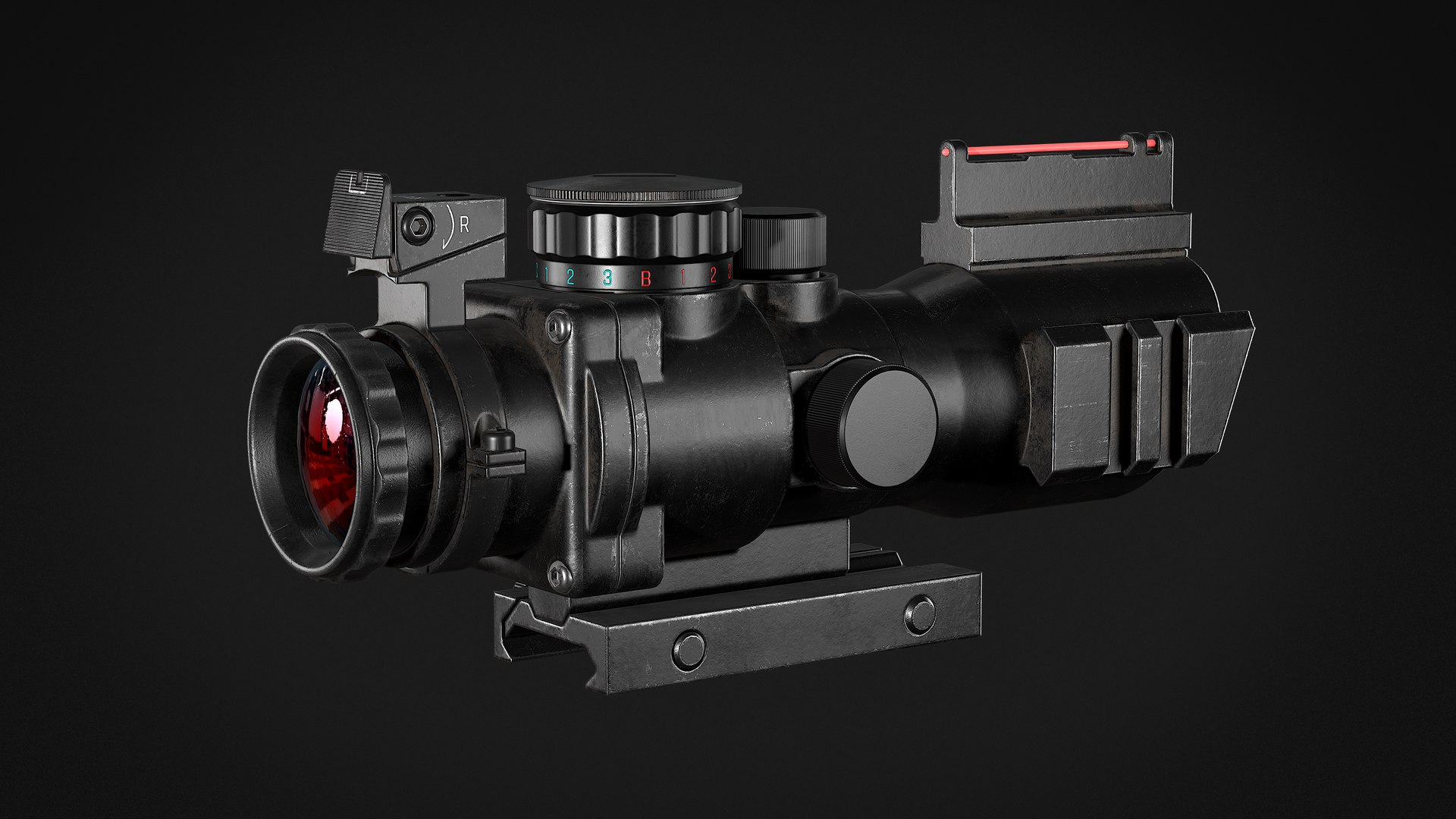 AR-15 SAINT ACOG-MUZZLE-GRIP 3D Model - TurboSquid 1942700