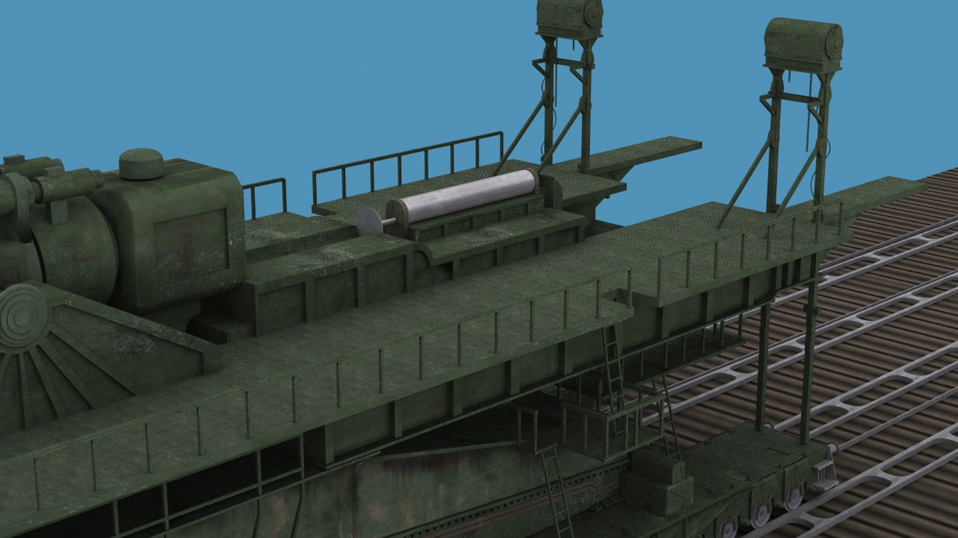 3d Model Of German Railroad Gun