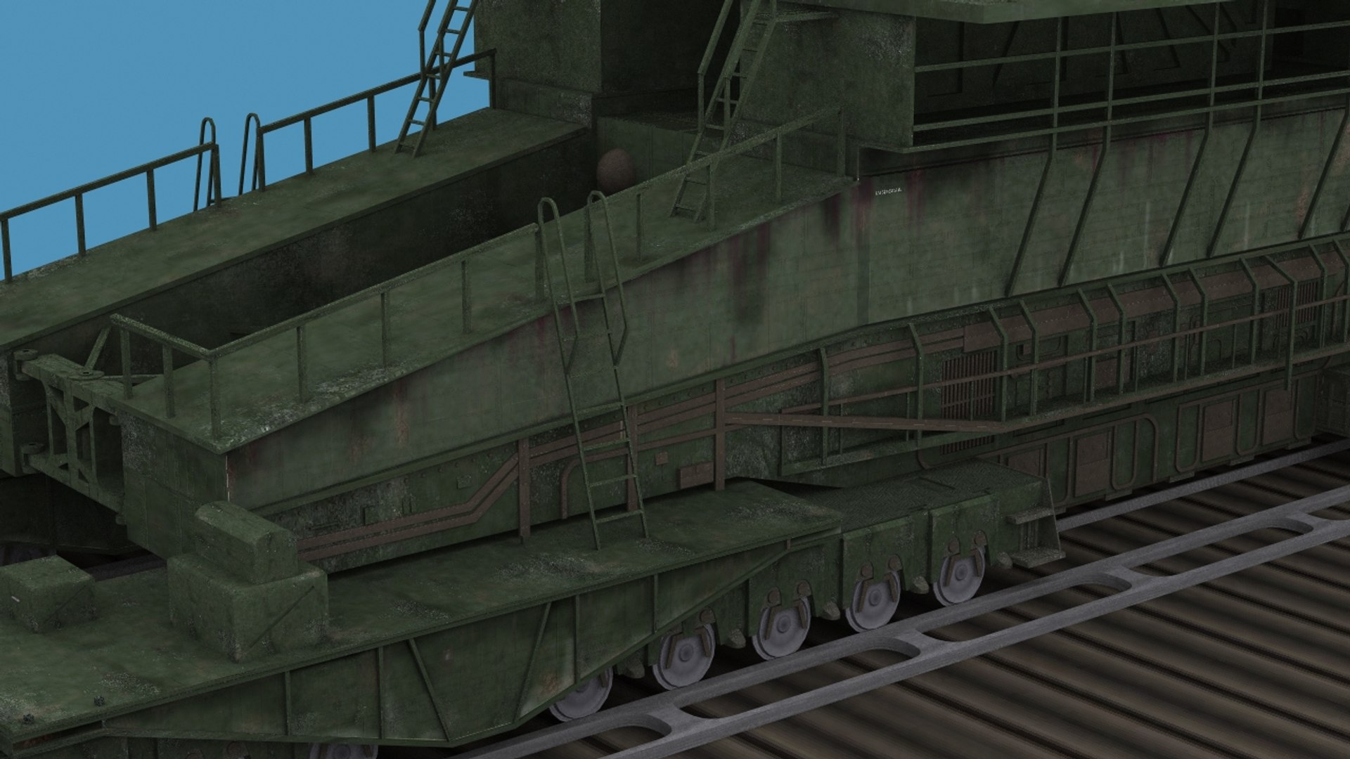 3d Model Of German Railroad Gun