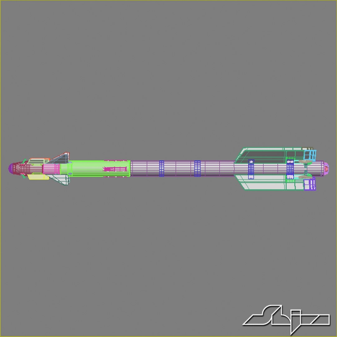 3d Model Of R-73 Missile