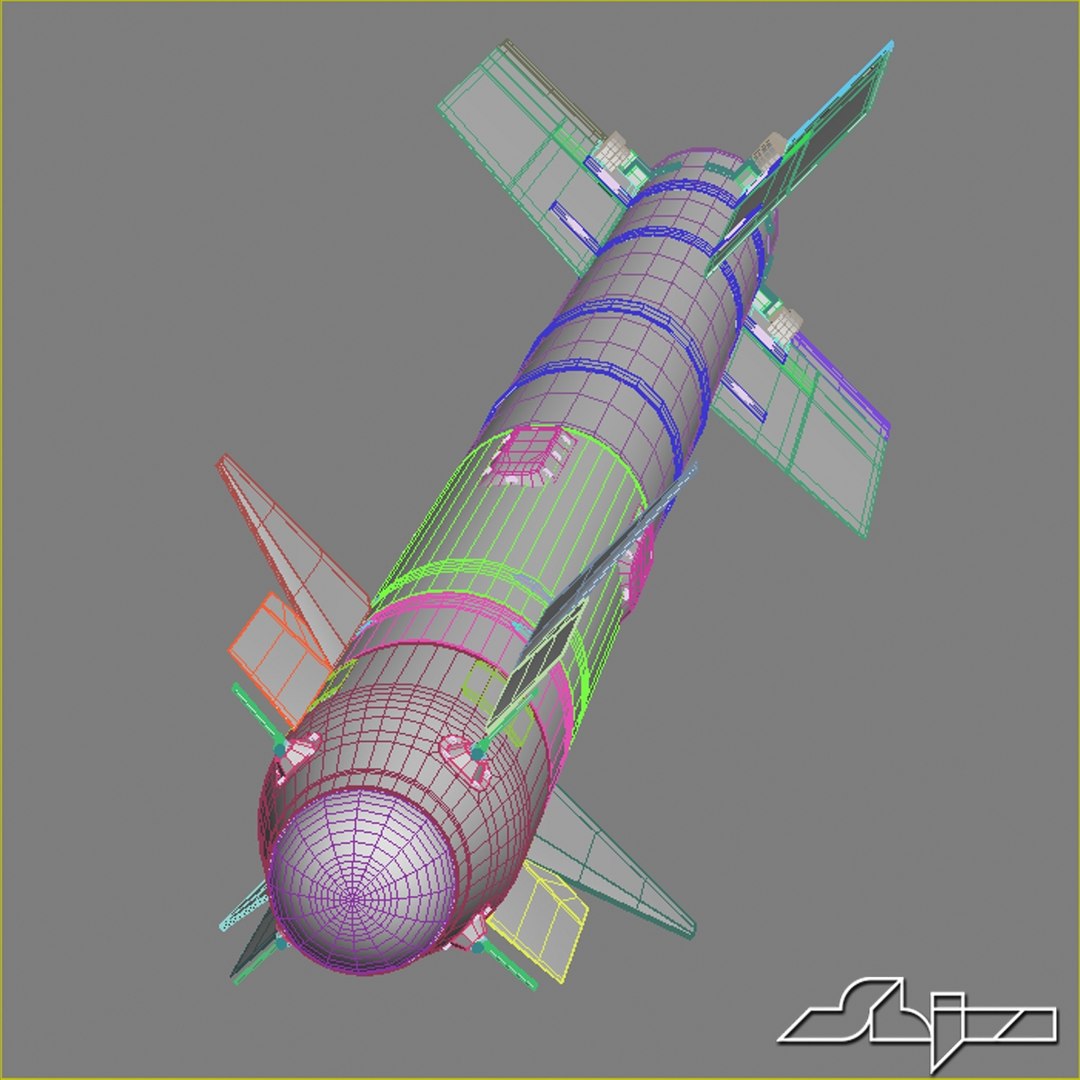 3d Model Of R-73 Missile