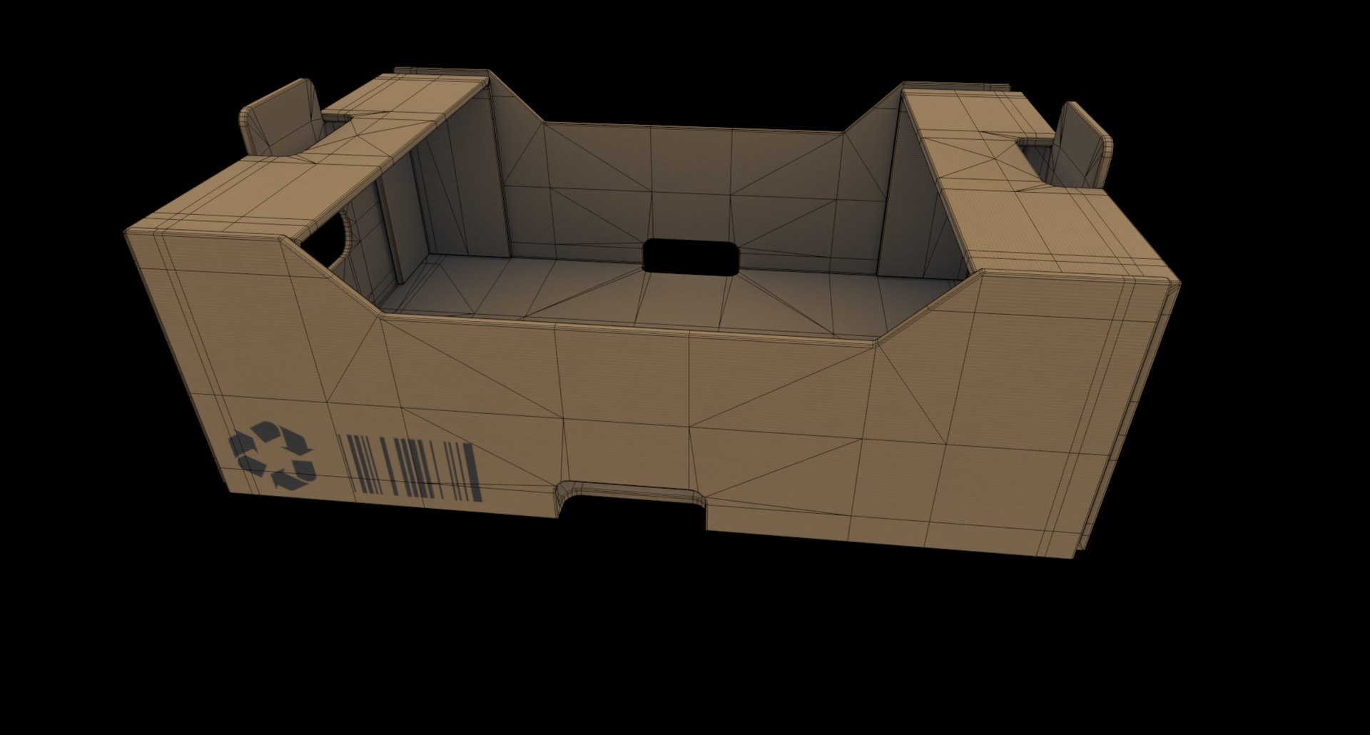 3D Cardboard Crate Model - TurboSquid 2296140