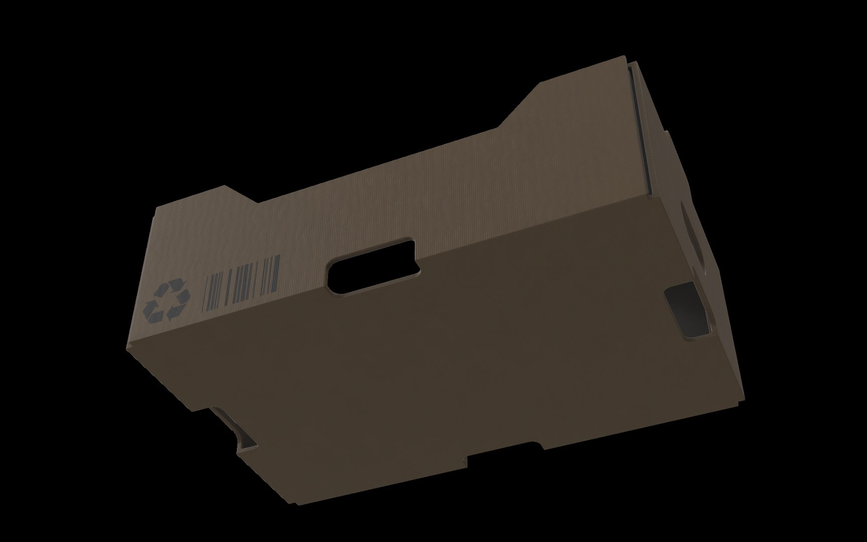 3D Cardboard Crate Model - TurboSquid 2296140