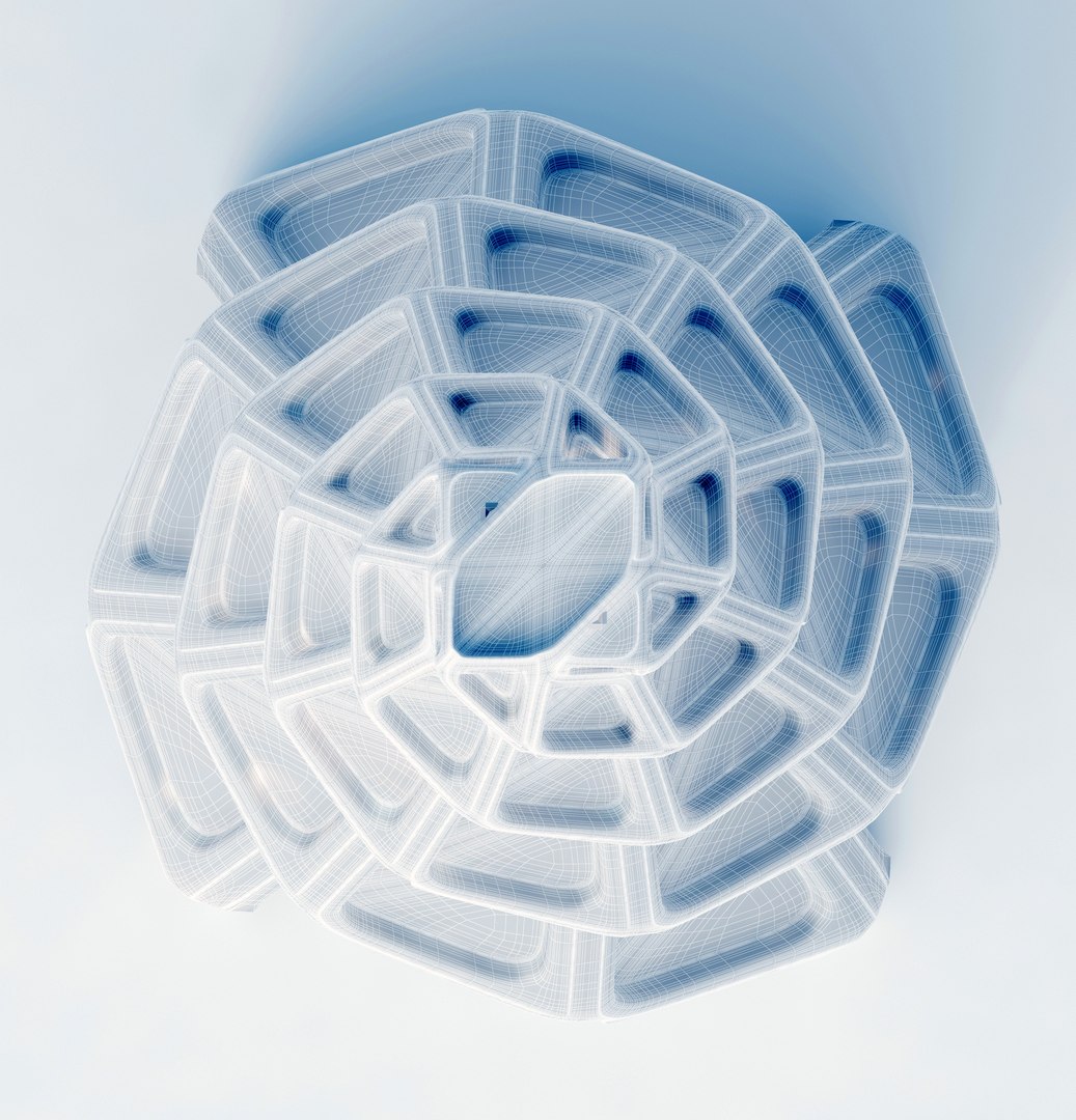 Twisting Tower 3D Model - TurboSquid 1759604