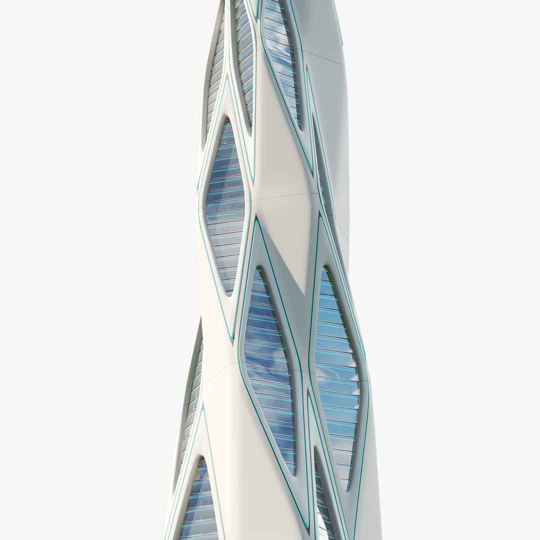 Twisting Tower 3D model - TurboSquid 1759604