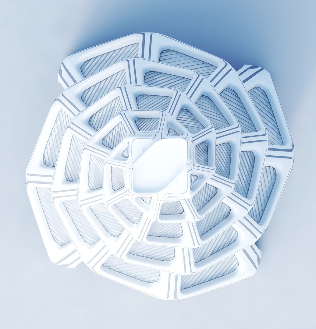 Twisting Tower 3D Model - TurboSquid 1759604