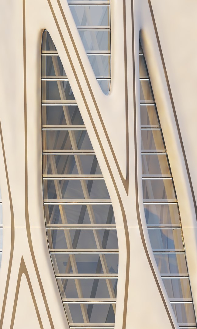 Twisting Tower 3D Model - TurboSquid 1759604