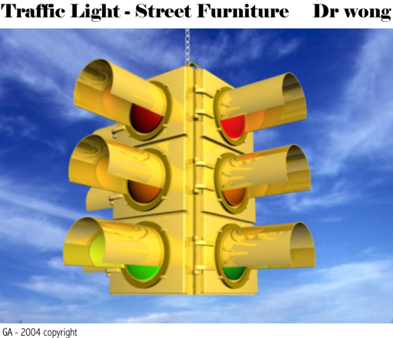 3d Model Traffic Light Head