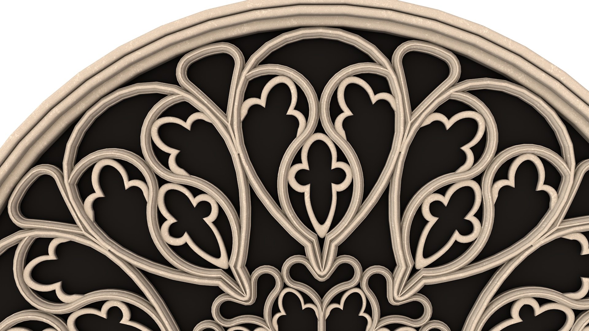 3D Elegant Gothic Rose Window Collection - TurboSquid 1814395