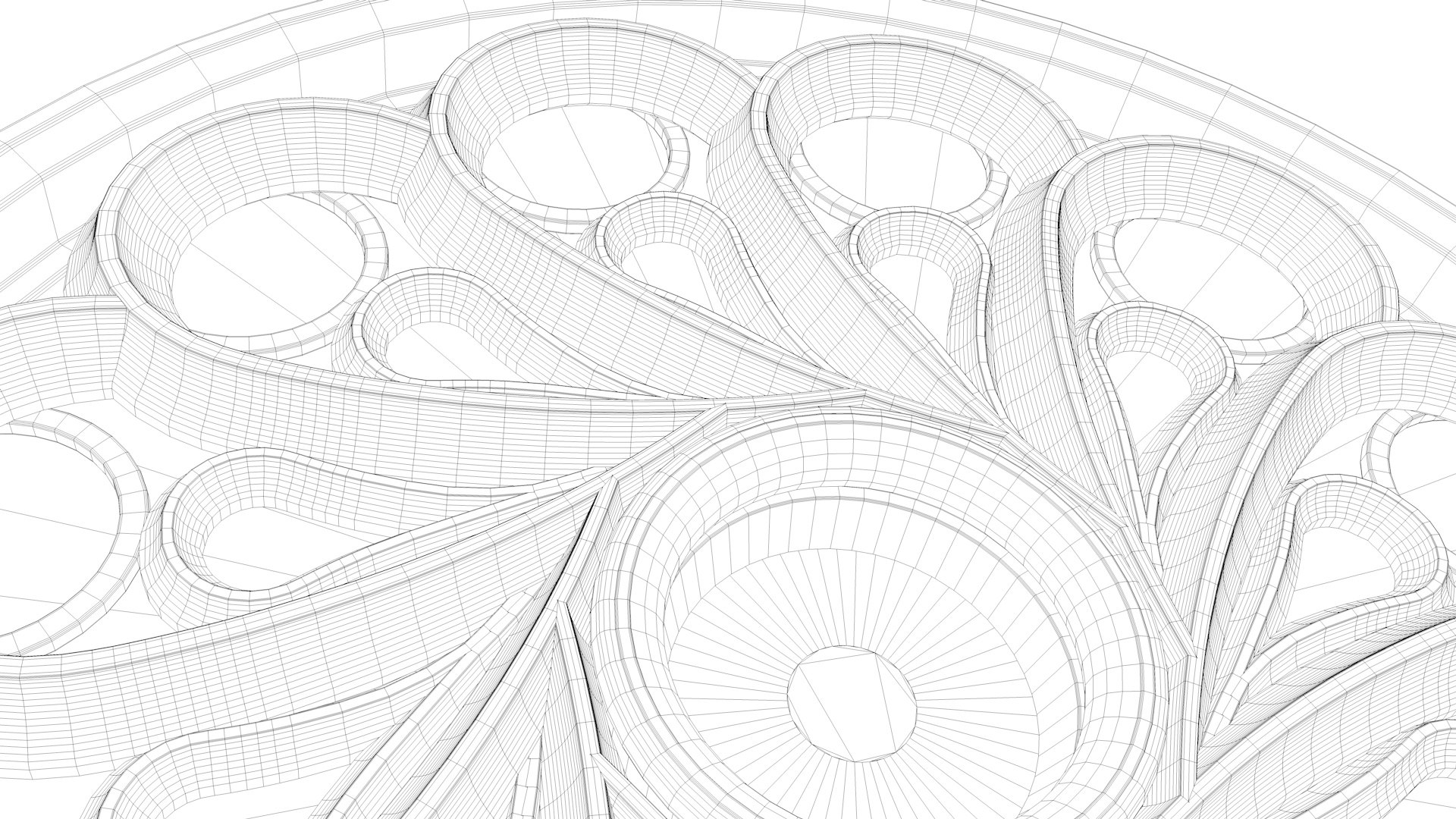 3D Elegant Gothic Rose Window collection - TurboSquid 1814395