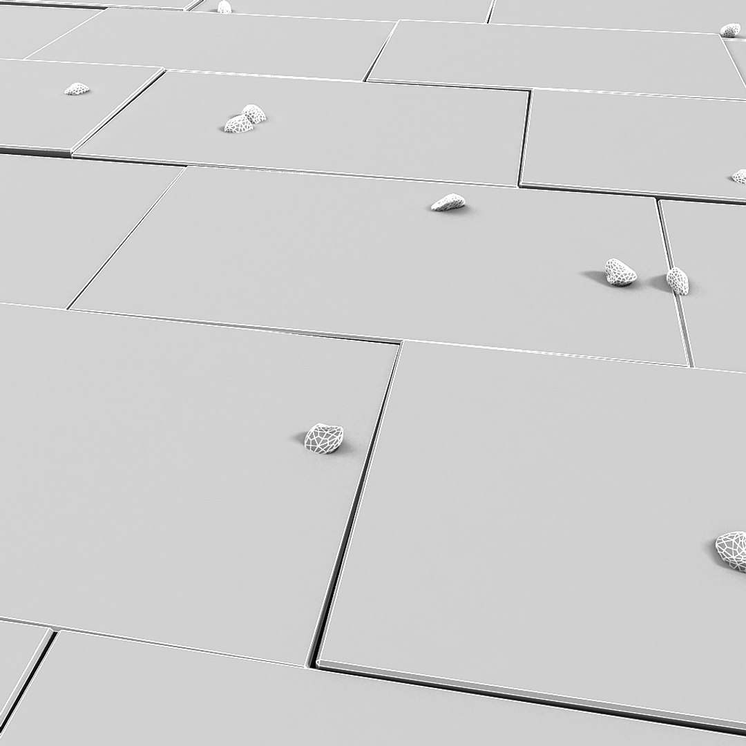 Marble Floor Square 3d Model