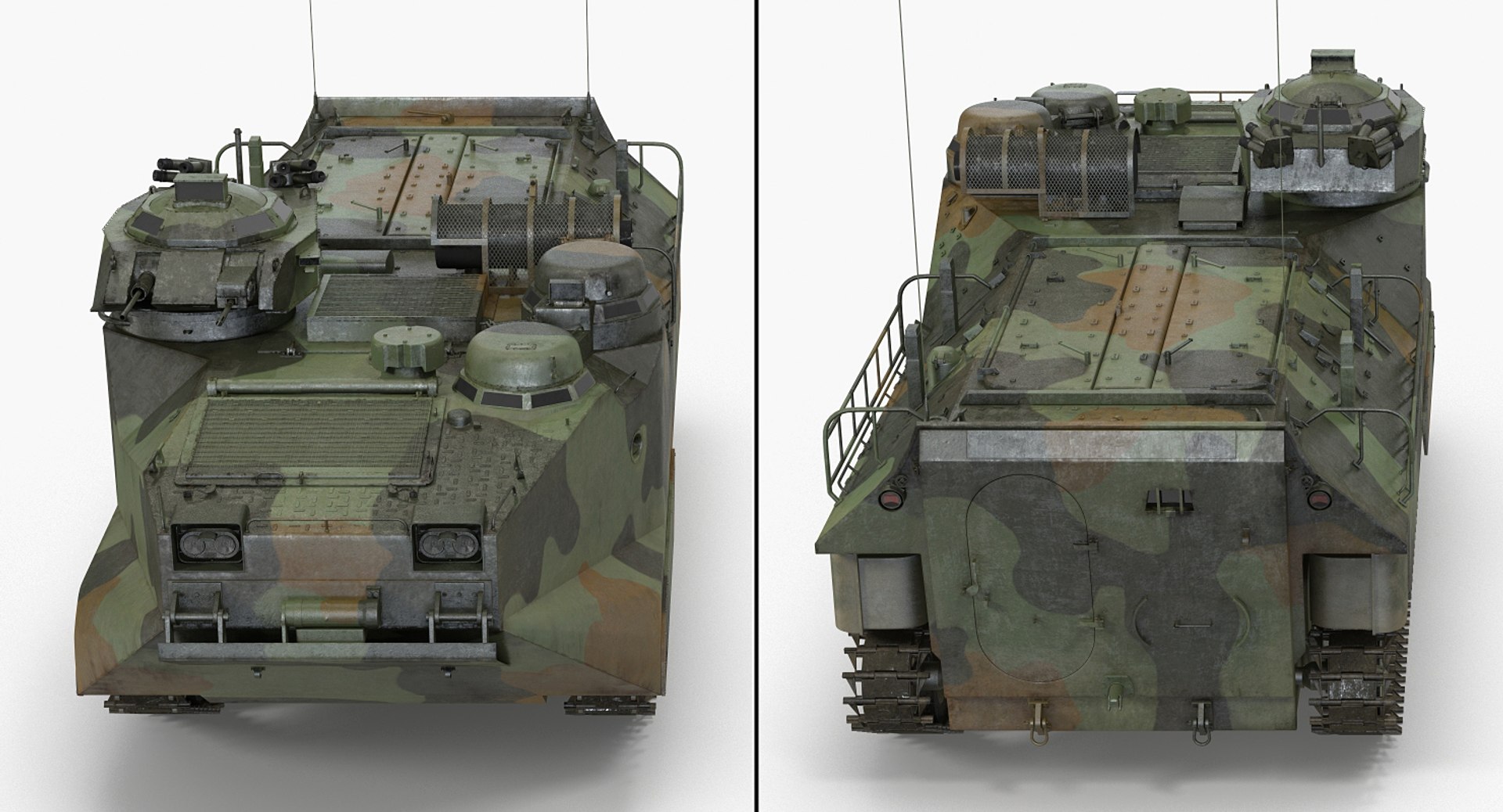 Landing Tracked Vehicle Aav-p7 3D Model - TurboSquid 1159053