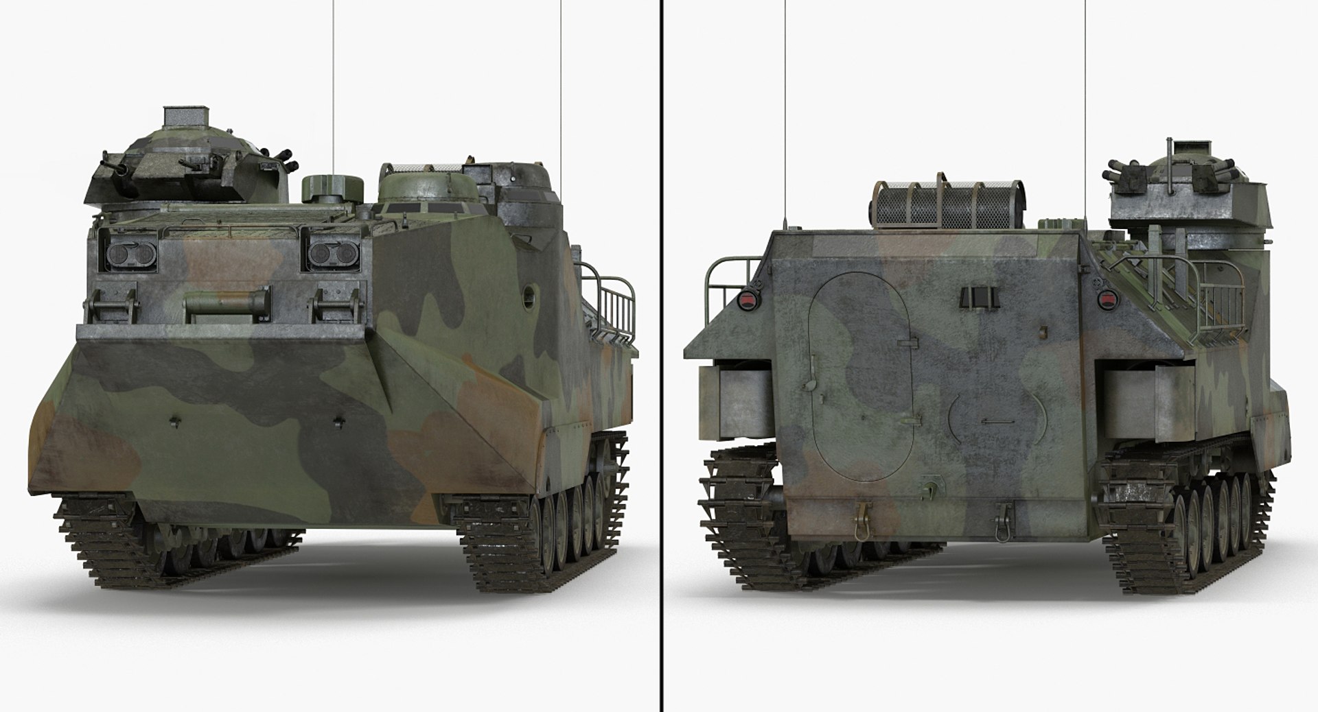 Landing tracked vehicle aav-p7 3D model - TurboSquid 1159053