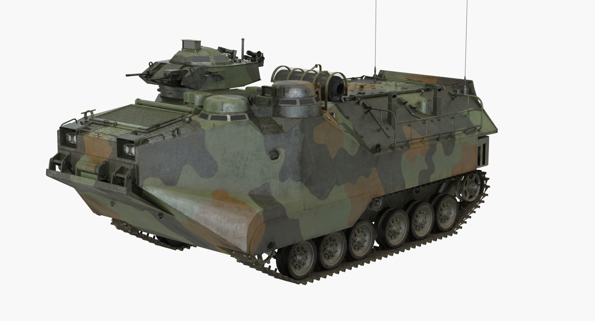 Landing Tracked Vehicle Aav-p7 3D Model - TurboSquid 1159053