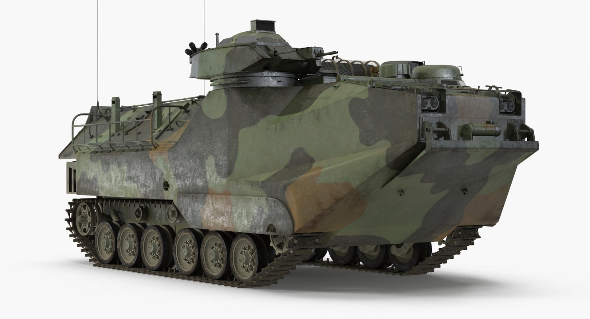 Landing Tracked Vehicle Aav-p7 3D Model - TurboSquid 1159053