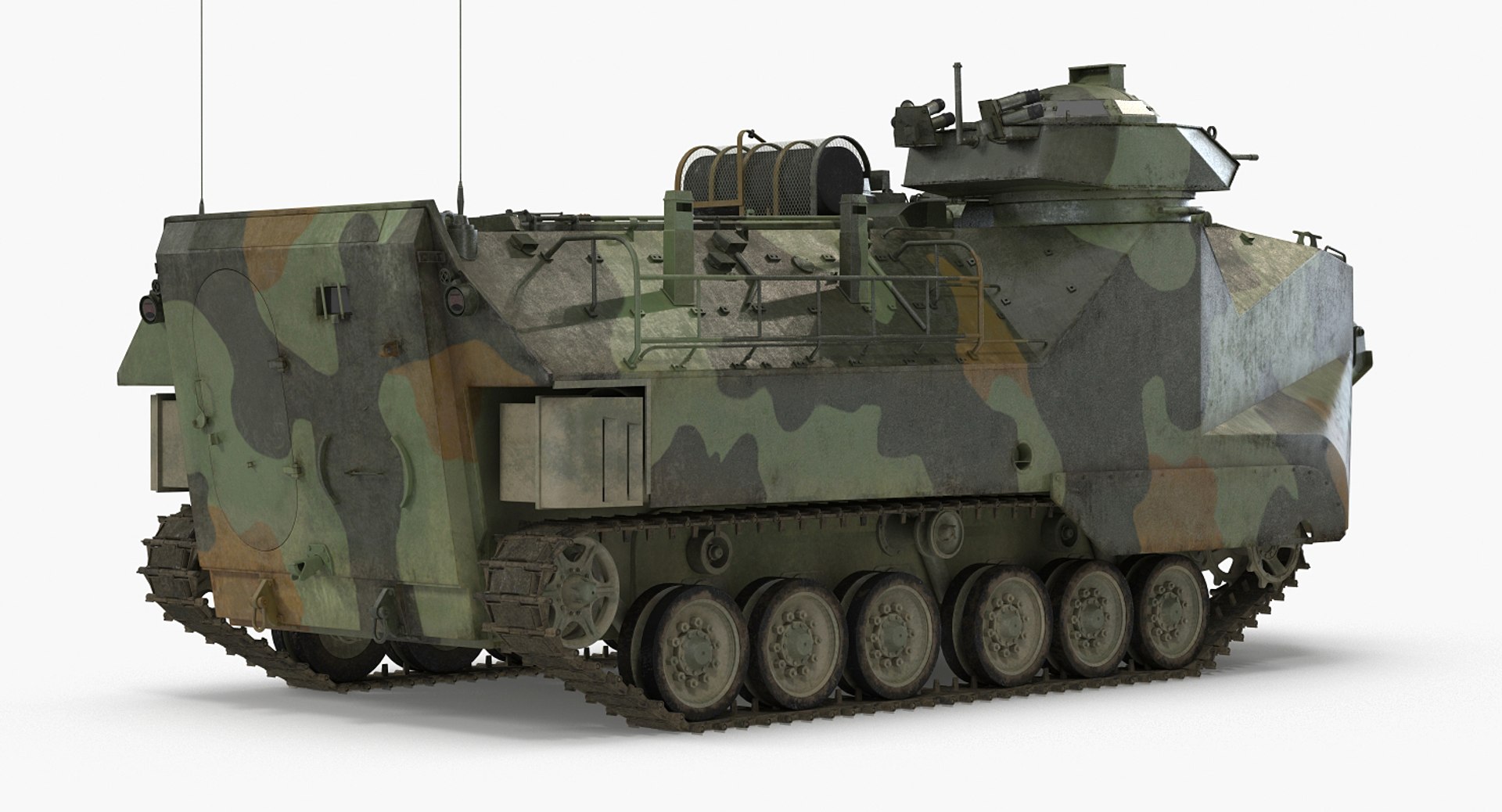 Landing Tracked Vehicle Aav-p7 3D Model - TurboSquid 1159053