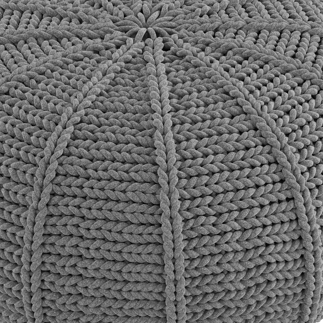 3D Knitted Pouf - TurboSquid 1475452