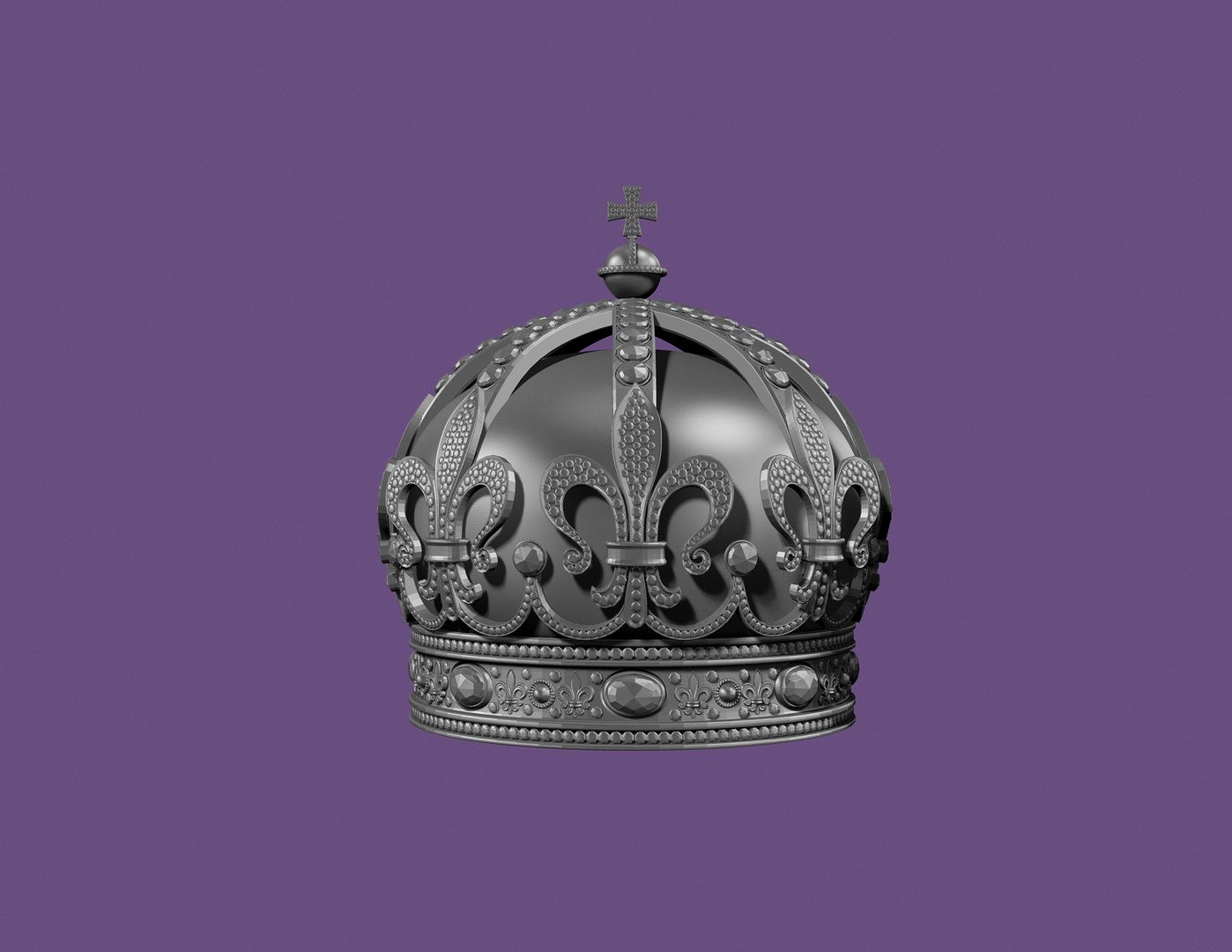 3D Model BULGARIAN CROWN Printable - TurboSquid 1923476