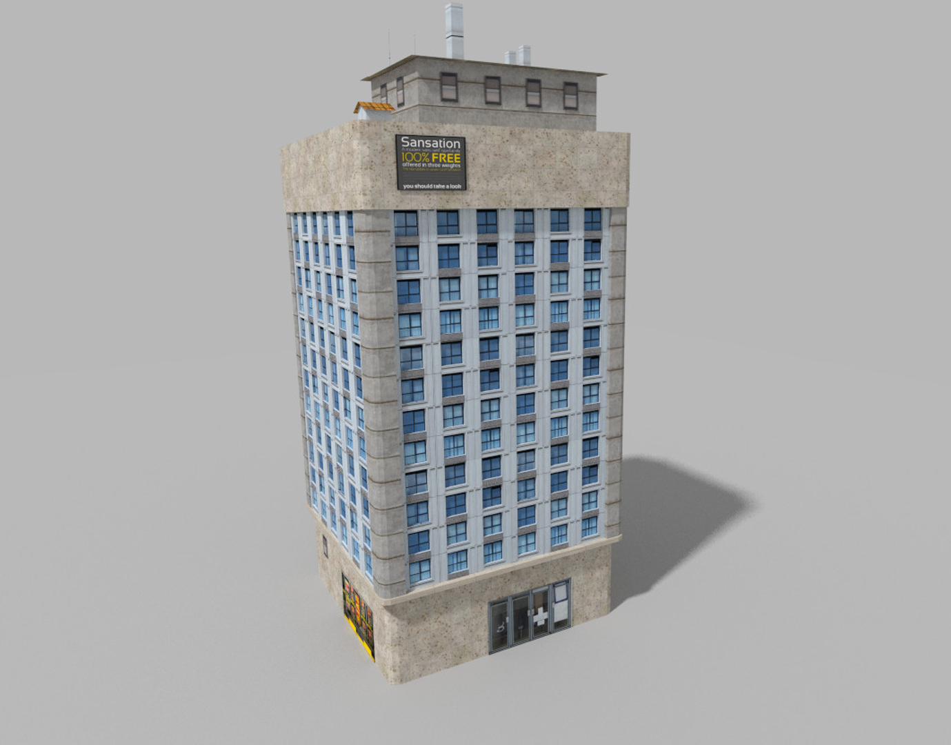 3d building games model