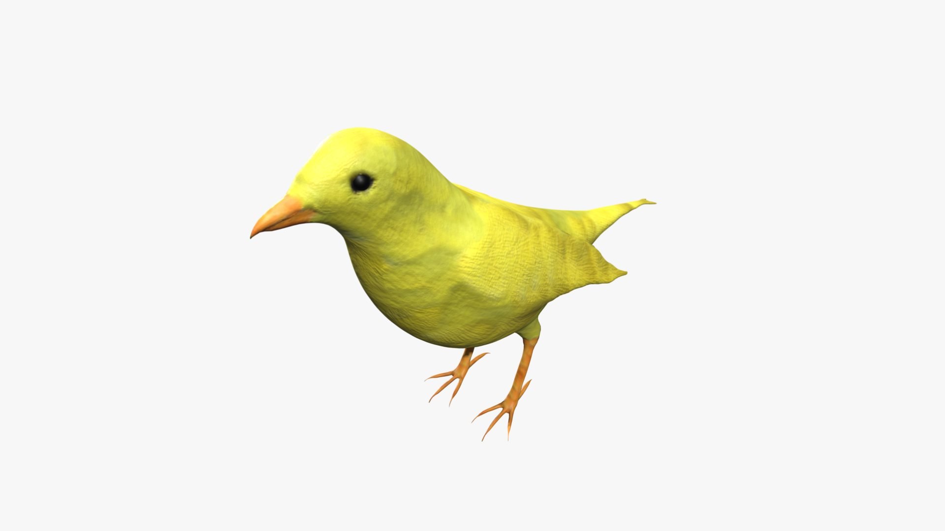 Rigged yellow canary bird 3D model - TurboSquid 1812521