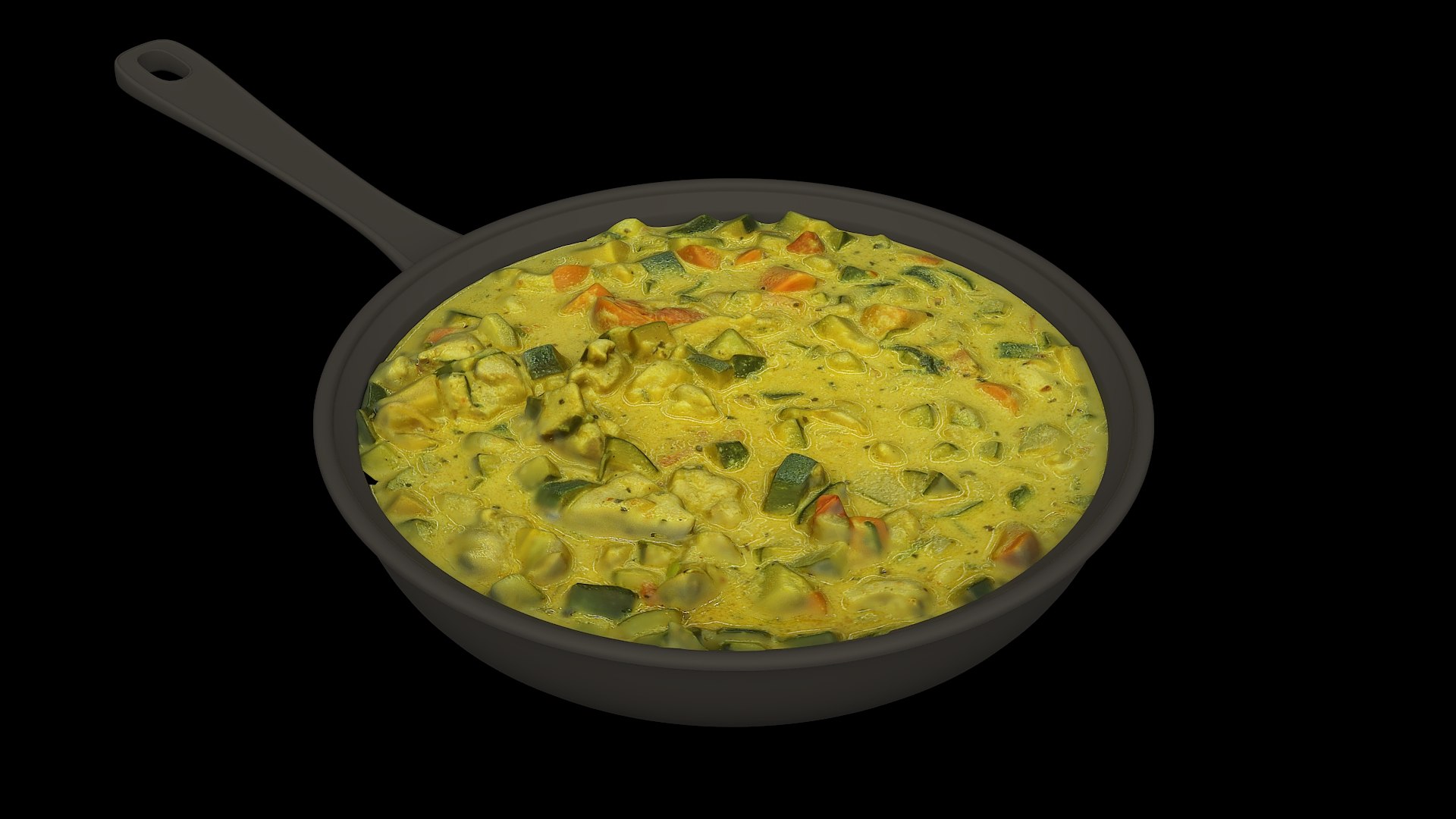 3D Model Curry Pan 05 - TurboSquid 2158198