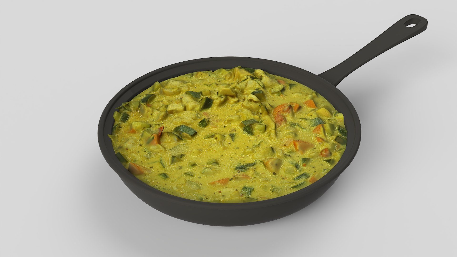3D Model Curry Pan 05 - TurboSquid 2158198