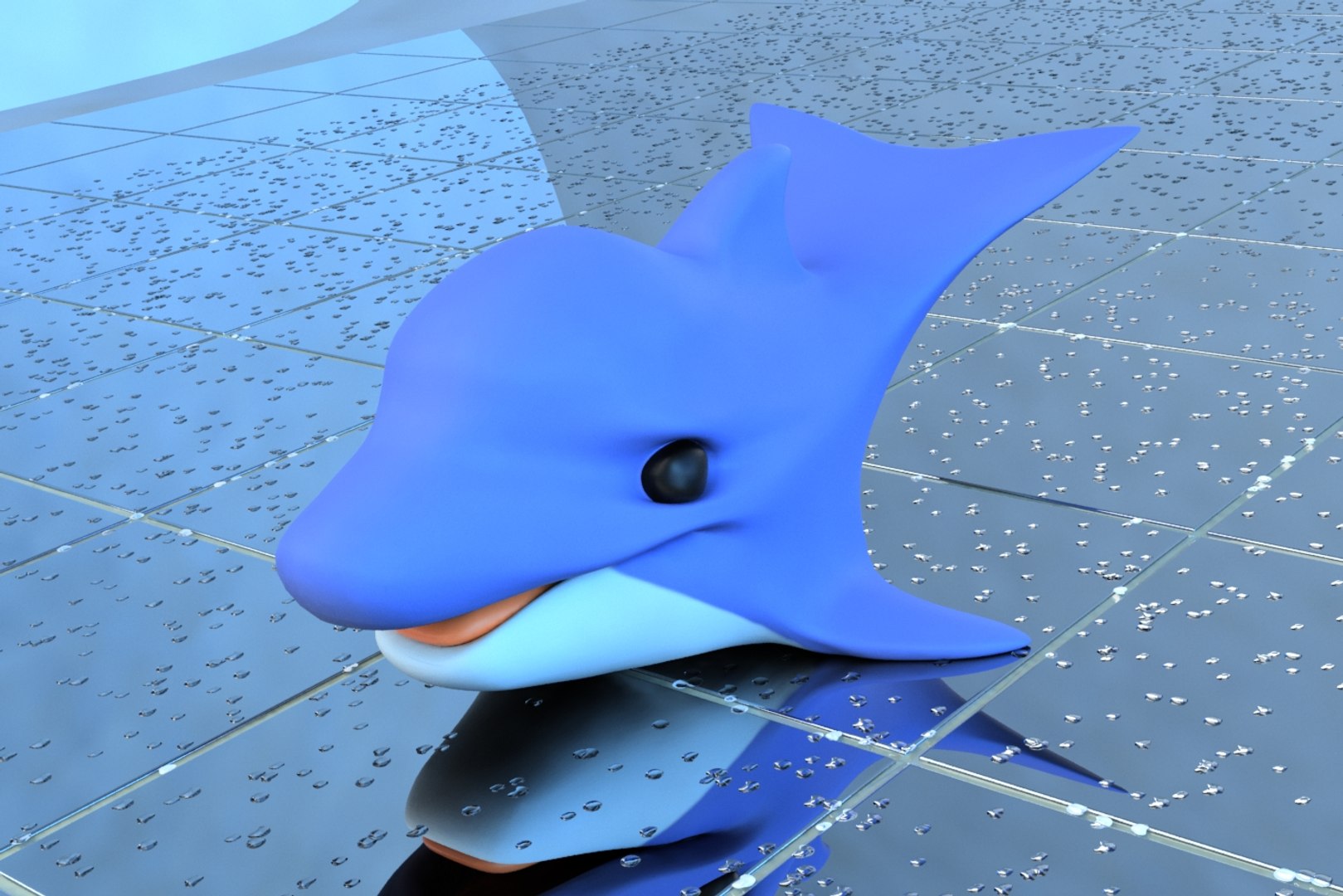 3d obj dolphin bath toy