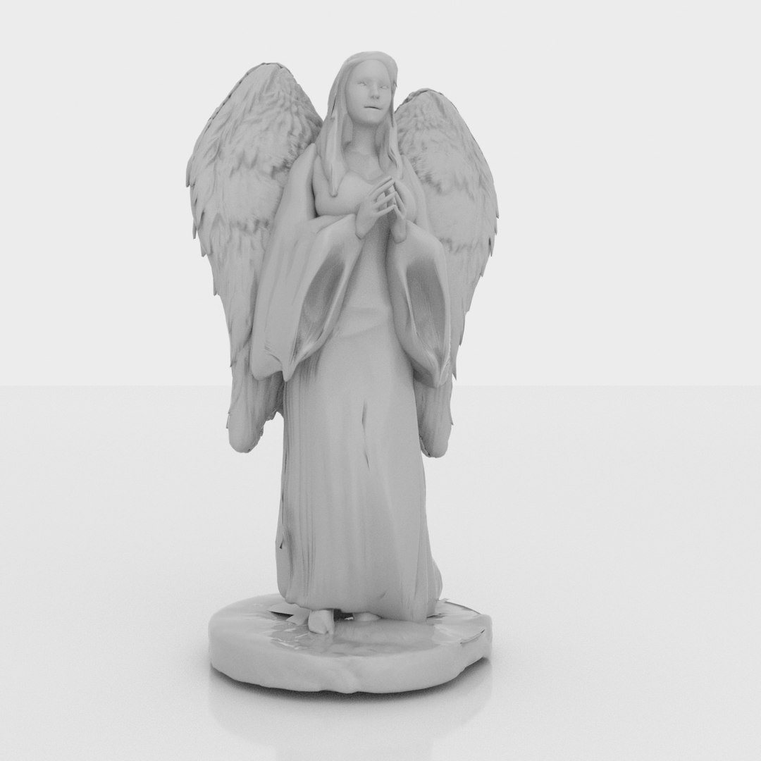 3D Angel Statue Model - TurboSquid 1149846
