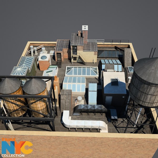 studios rooftop 01 scene 3d max
