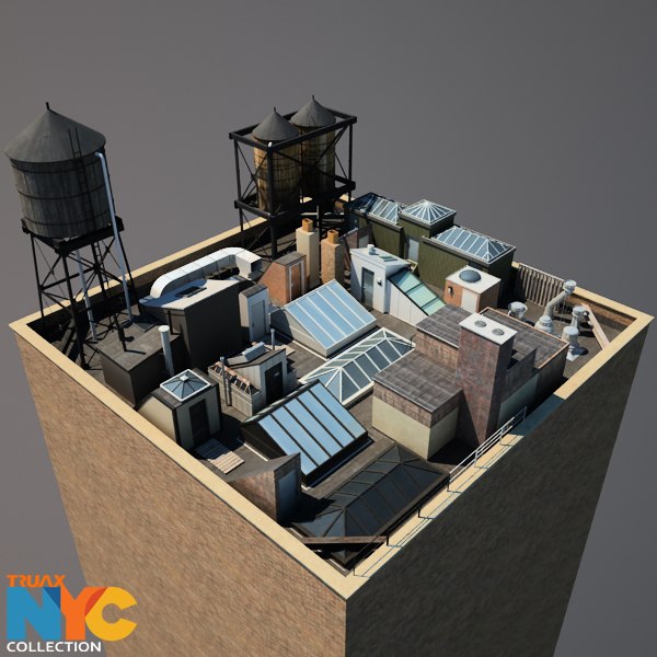 studios rooftop 01 scene 3d max