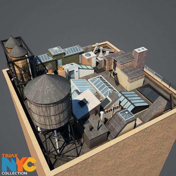 studios rooftop 01 scene 3d max