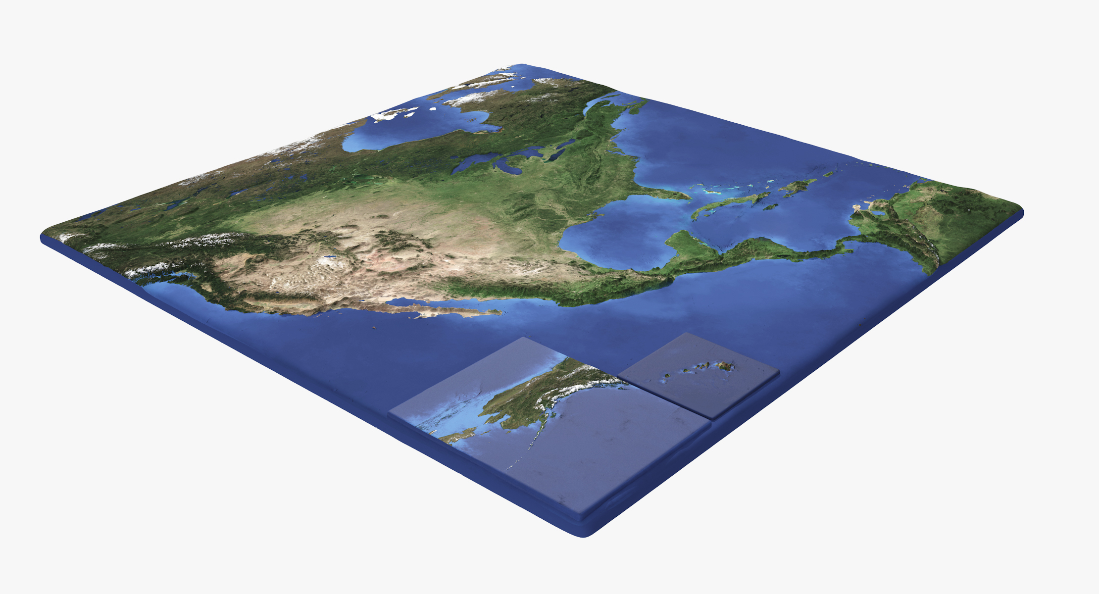 Usa alaska hawaii 3D model - TurboSquid 1464936