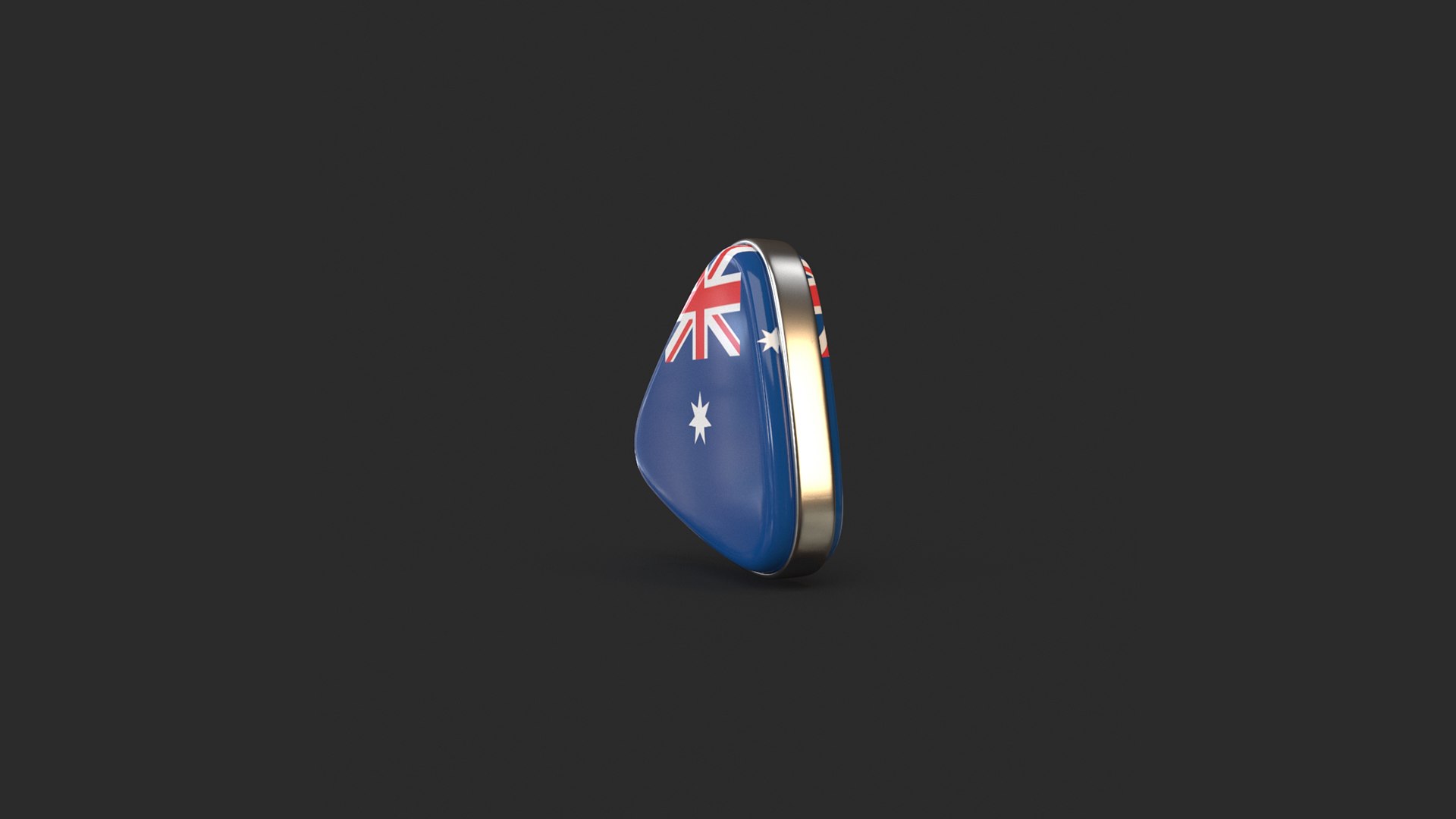 Australia Flag Icon 3D model - TurboSquid 2058902