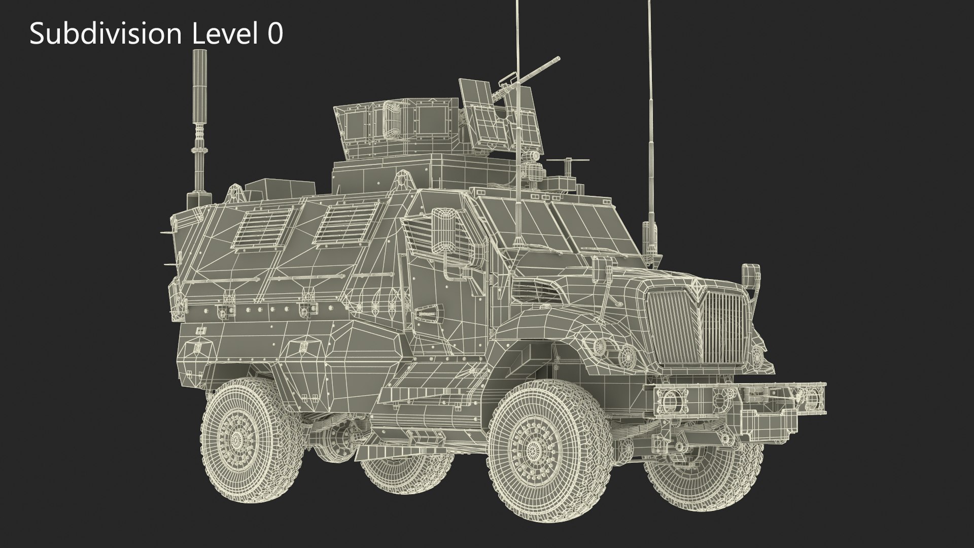 SWAT Vehicle International MaxxPro Simple Interior 3D - TurboSquid 2068513