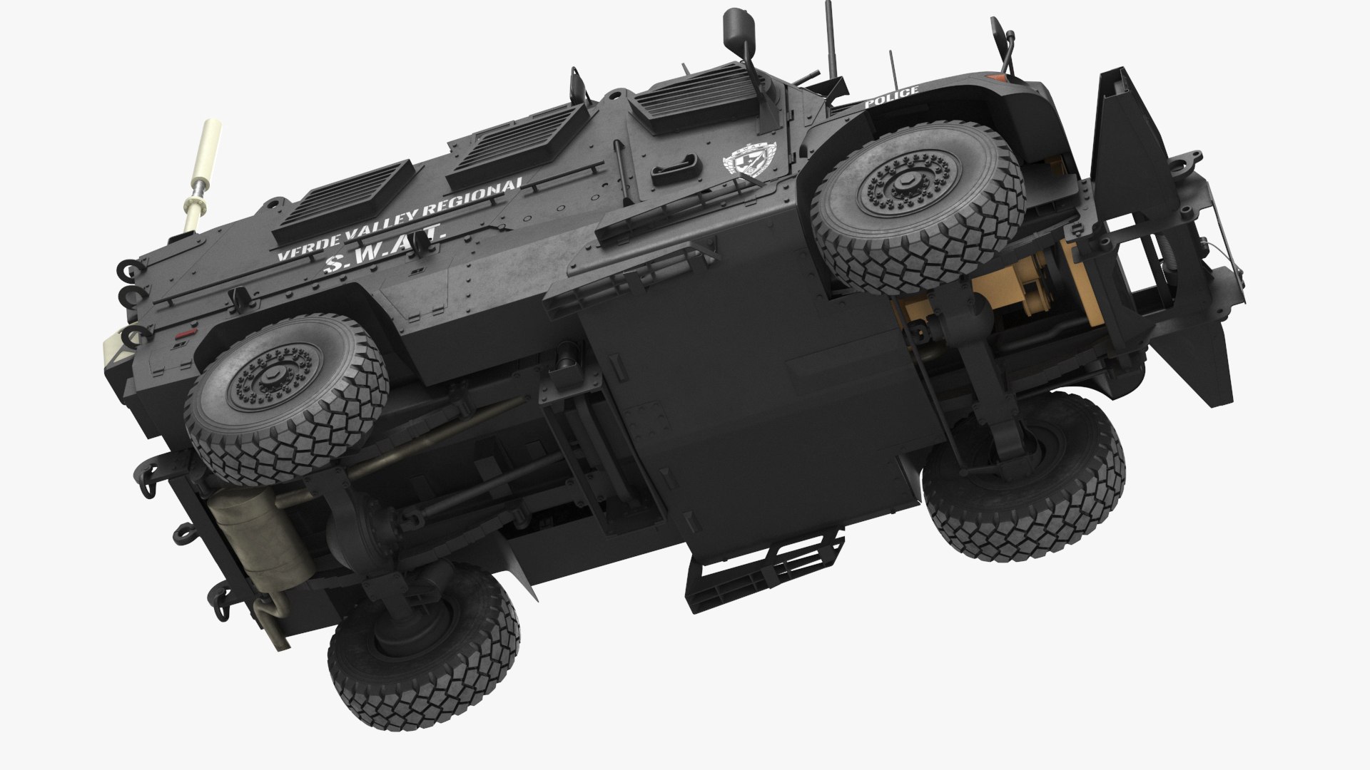 SWAT Vehicle International MaxxPro Simple Interior 3D - TurboSquid 2068513