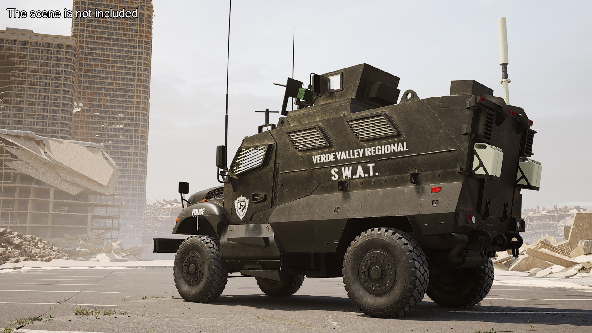 SWAT Vehicle International MaxxPro Simple Interior 3D - TurboSquid 2068513